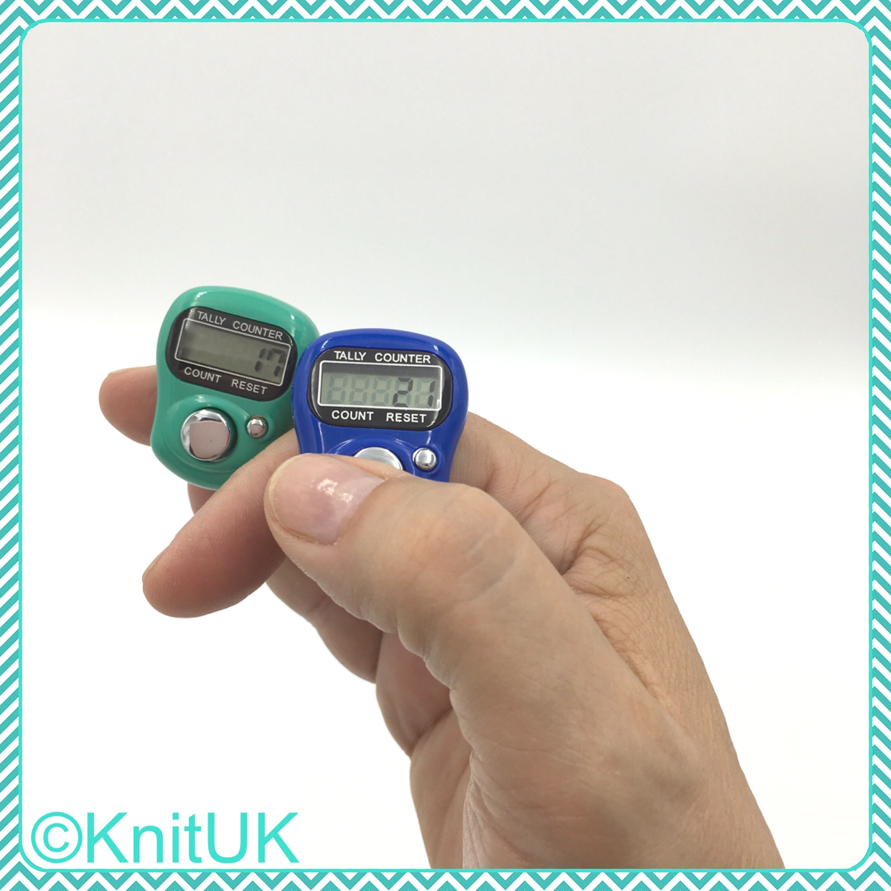 Digital Knitting Row-counter: LCD Tally Counter. 2 Pack blue - Etsy