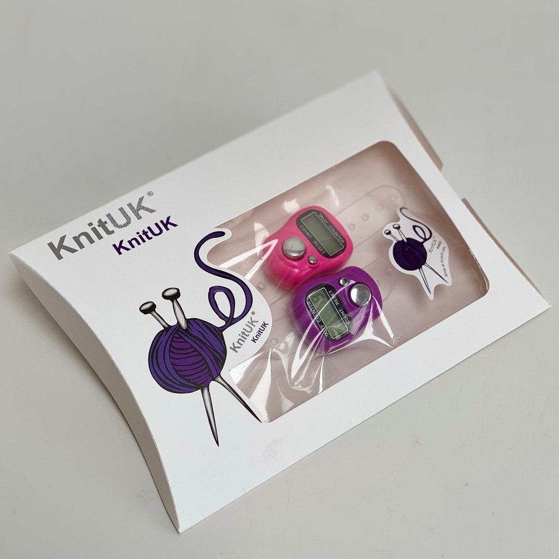 Digital Knitting Row-counter: LCD Tally Counter. 2 Pack (pink & Purple ...