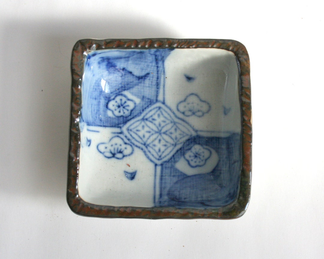 Japanese Antique Bowl, Small Square Bowl - Etsy