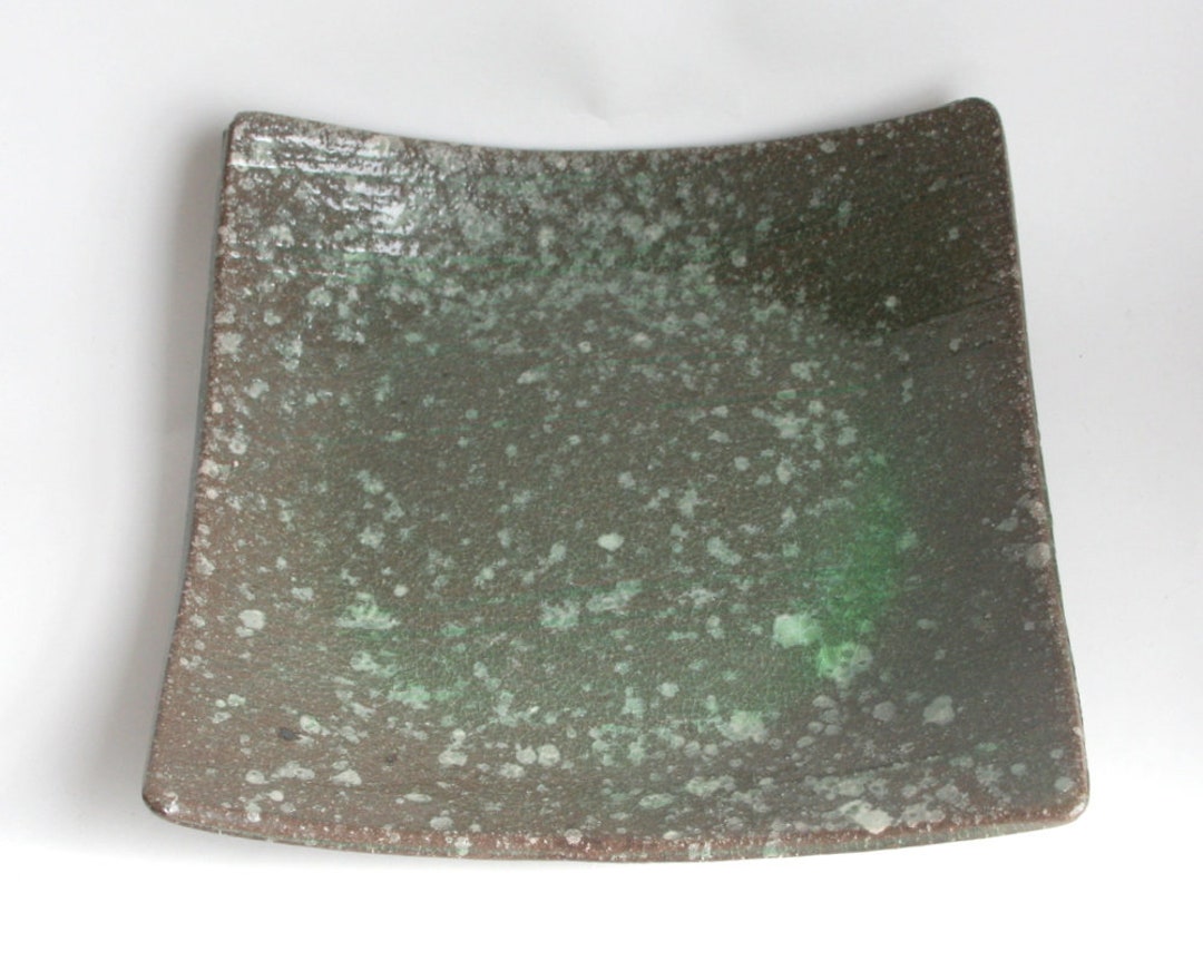 Japanese Pottery Square Plate,pottery Plate,square Plate,yakimono Plate ...