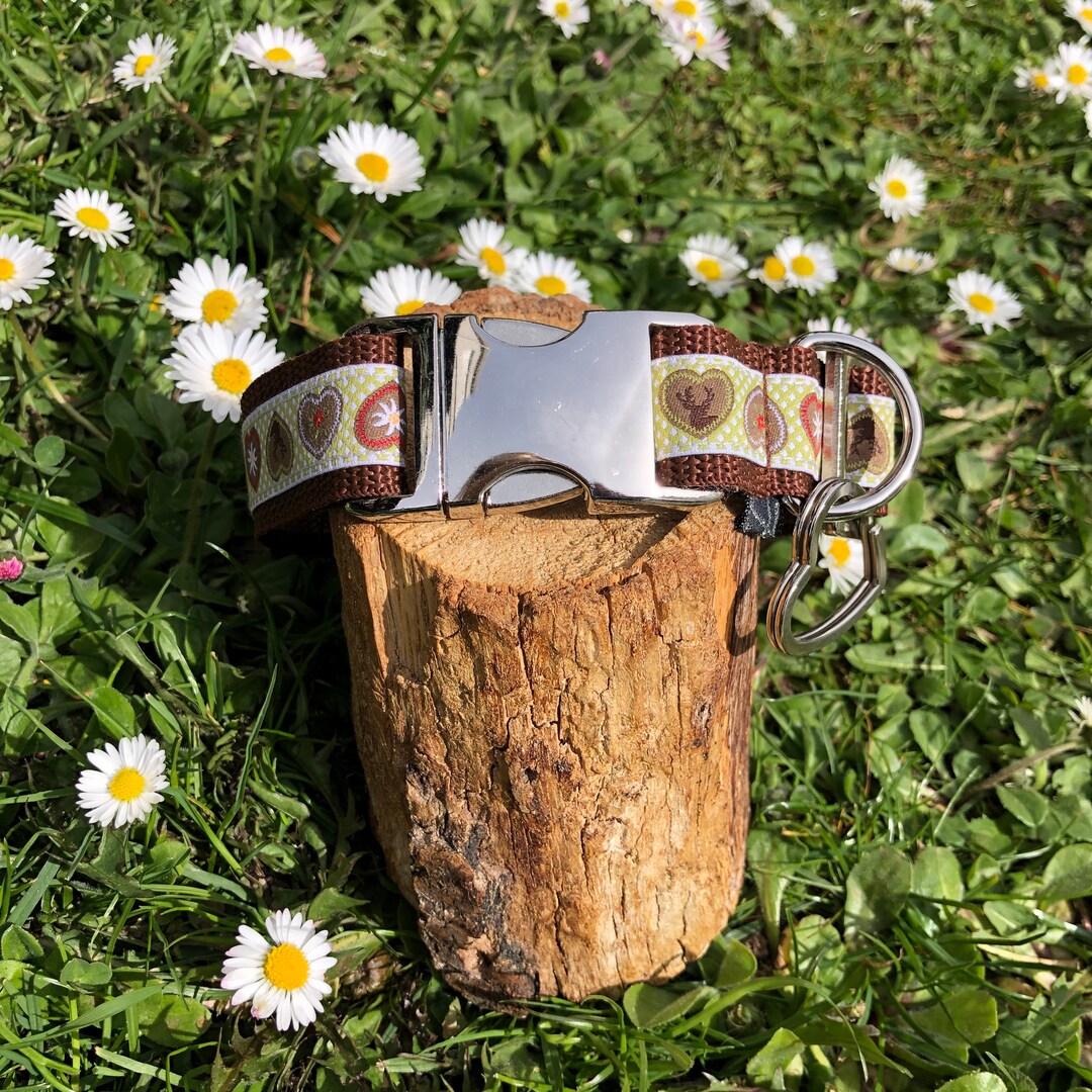 Dog Collar Alpine Love Green - Etsy