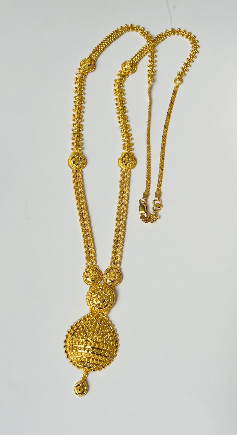 Indian Bombay Design Necklace Solid 22k Gold 916 Gold Beautiful ...