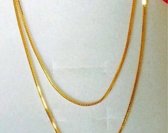22k Solid Gold Chain | Etsy