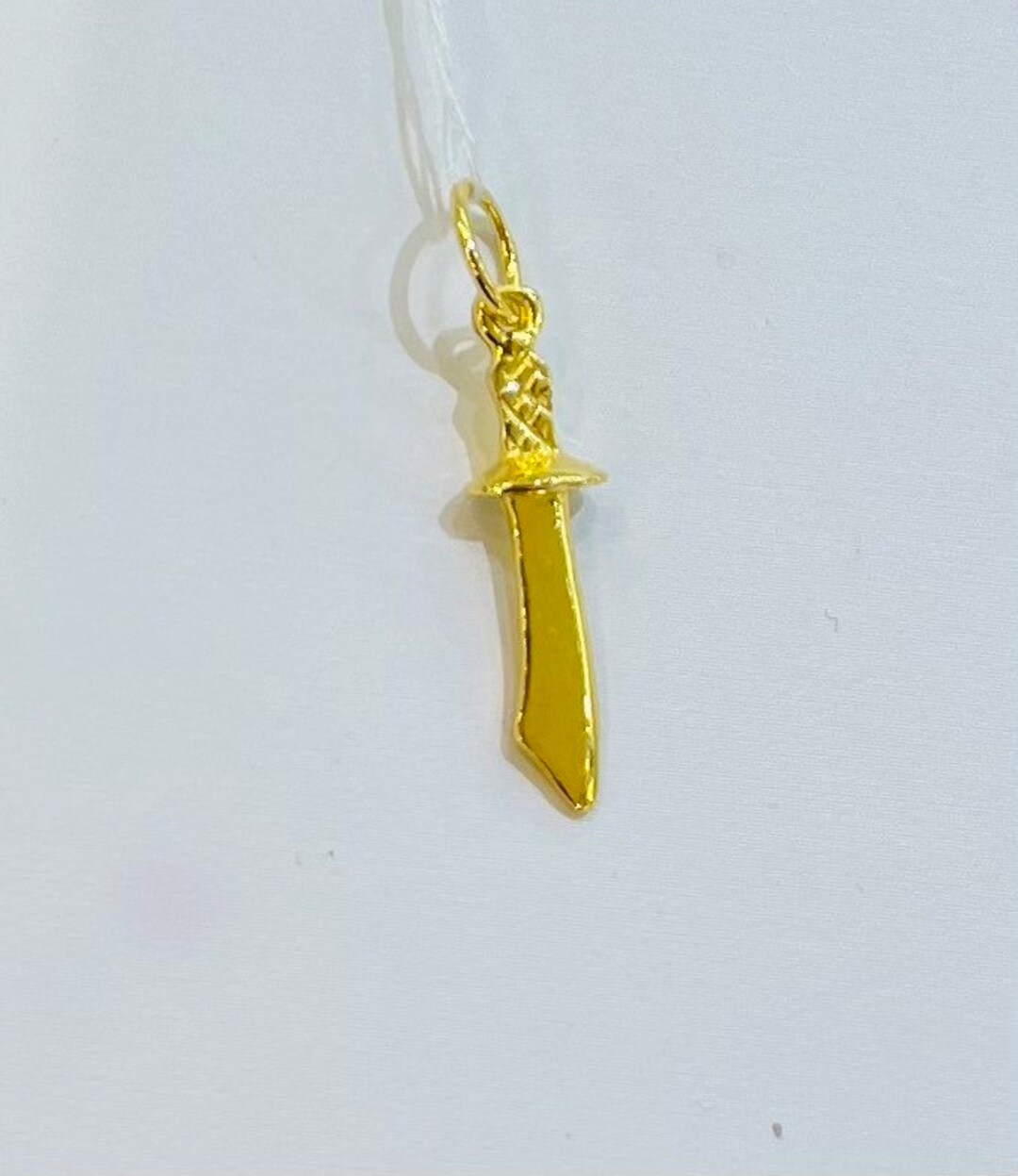 22k Solid Gold Genuine Solid Gold Dagger Sword Pendant - Etsy