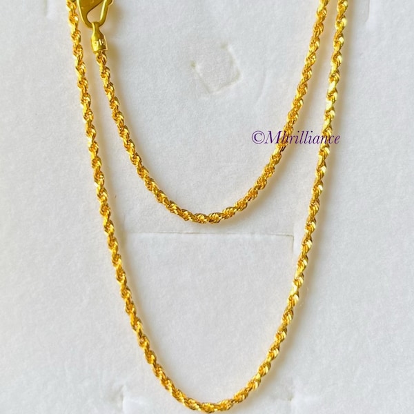 22kt Gold Chain - Etsy