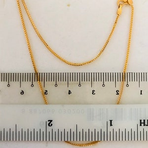 Curb Chain 23 Inches 22k Pure Gold 916 Gold Necklace - Etsy