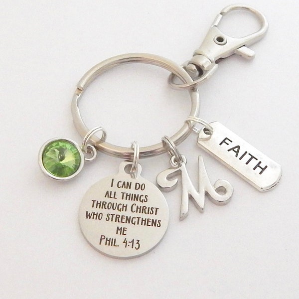 Bible Verse Keychain - Etsy