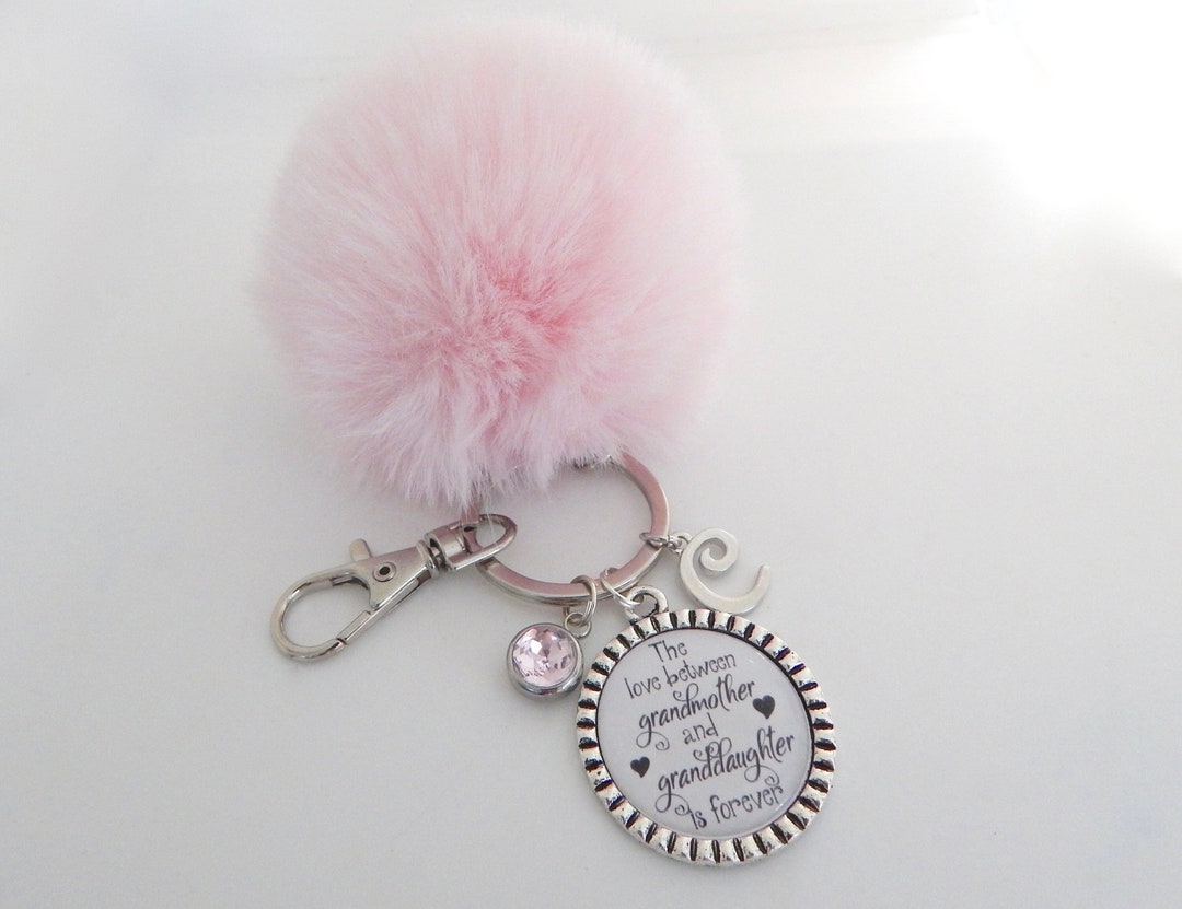 Gift for GRANDDAUGHTER KEYCHAIN, Love Between Grandmother and ...