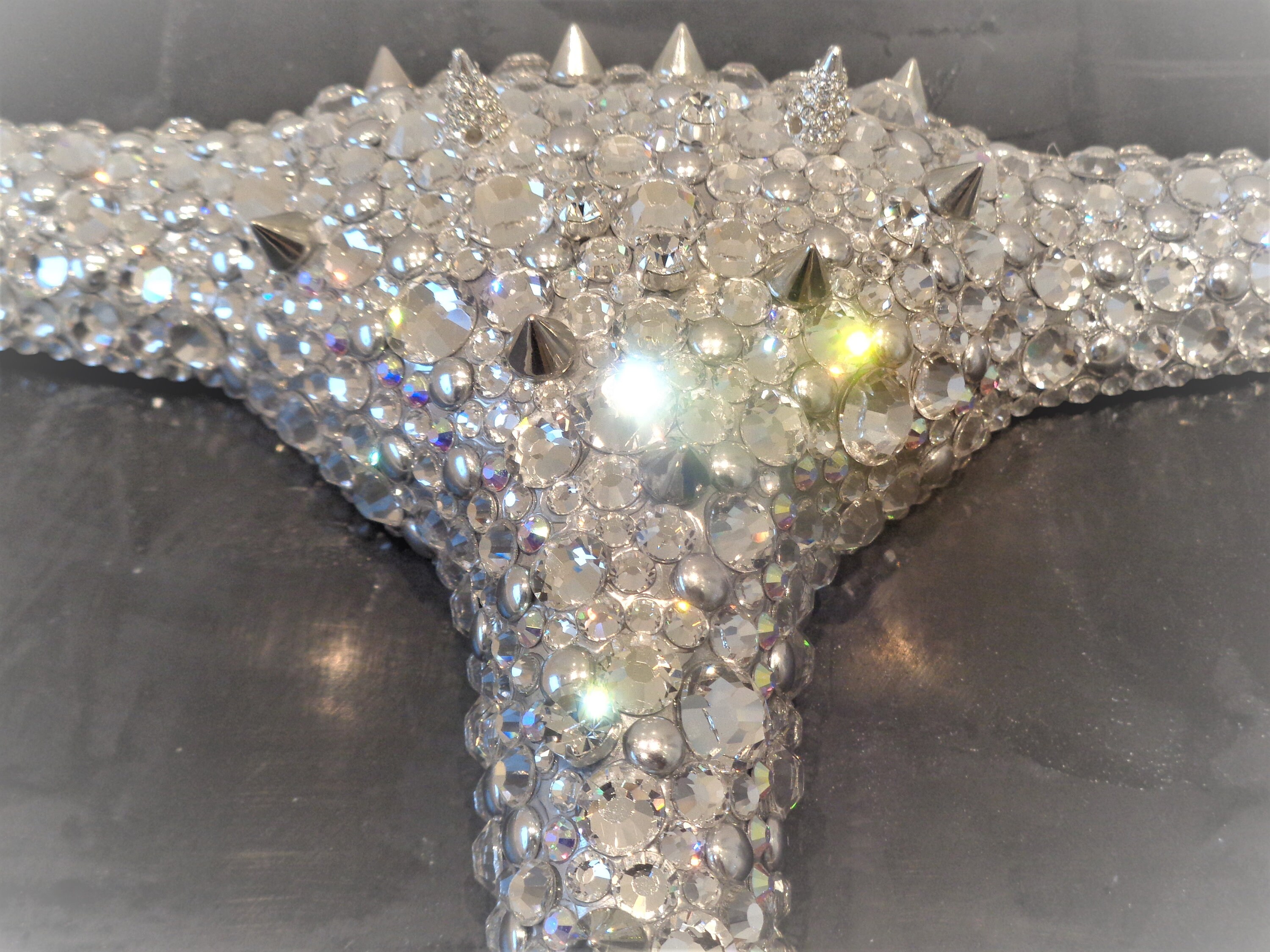 VENTA Cuernos de toro brillantes incrustados a mano con - Etsy España