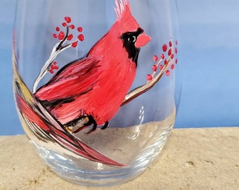 Cardinal Glasses | Etsy