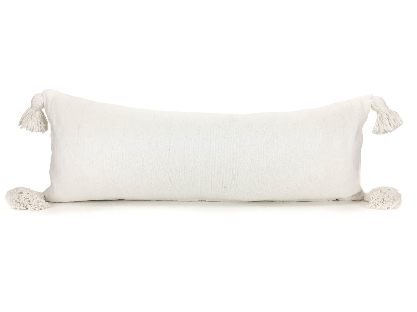 Solid White XXL Long Lumbar Pillow Body Pillow Cover King | Etsy