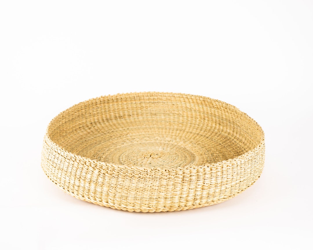 Large Tray Coffee Table Basket - Handwoven Bolga Basket - Ghana - Catch ...