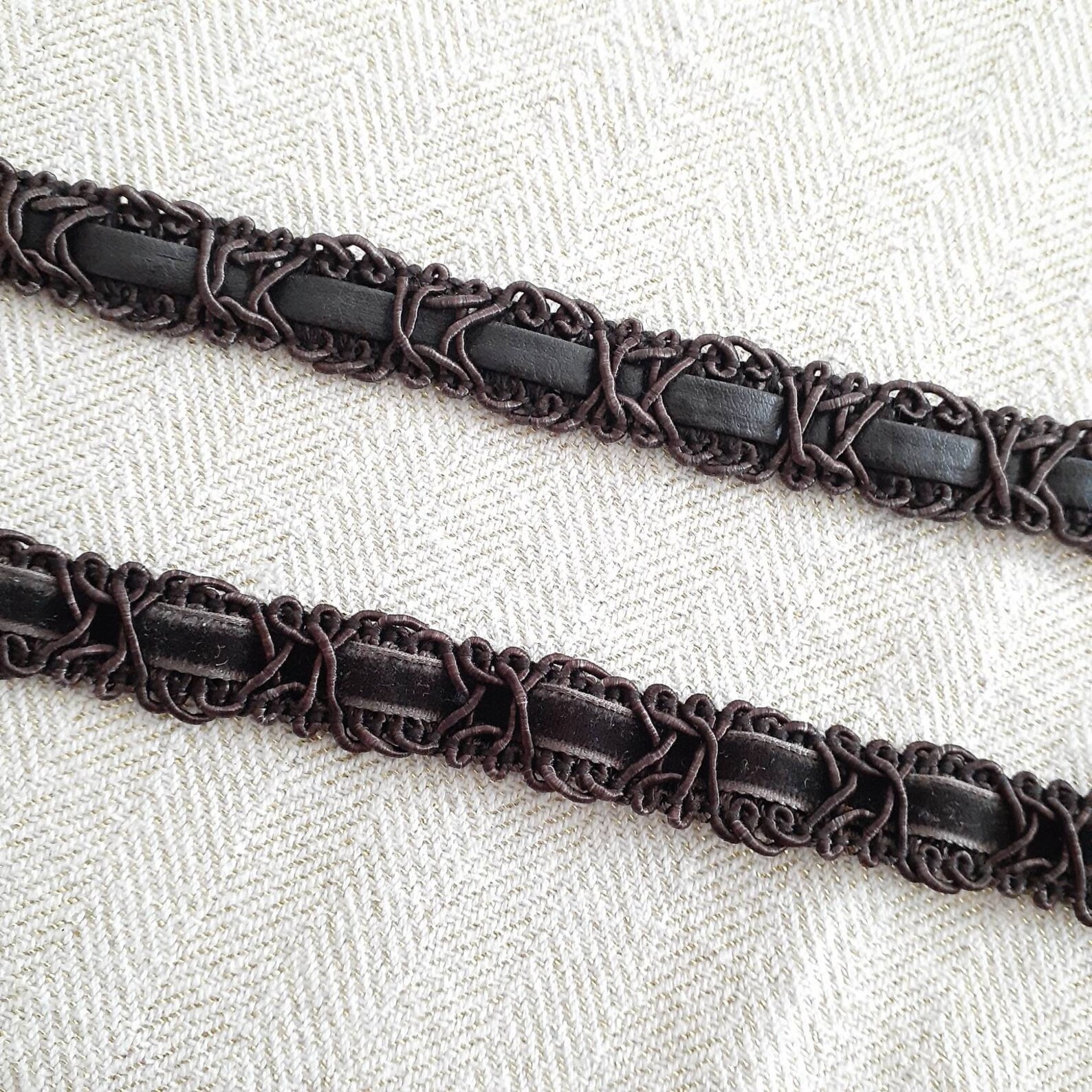 Brown Choker Patterned Choker Necklace Boho Velvet Choker - Etsy