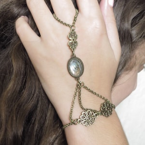 Boho Hand Chain, Slave Bracelet, Bohemian Hand Jewelry, Boho Jewelry ...