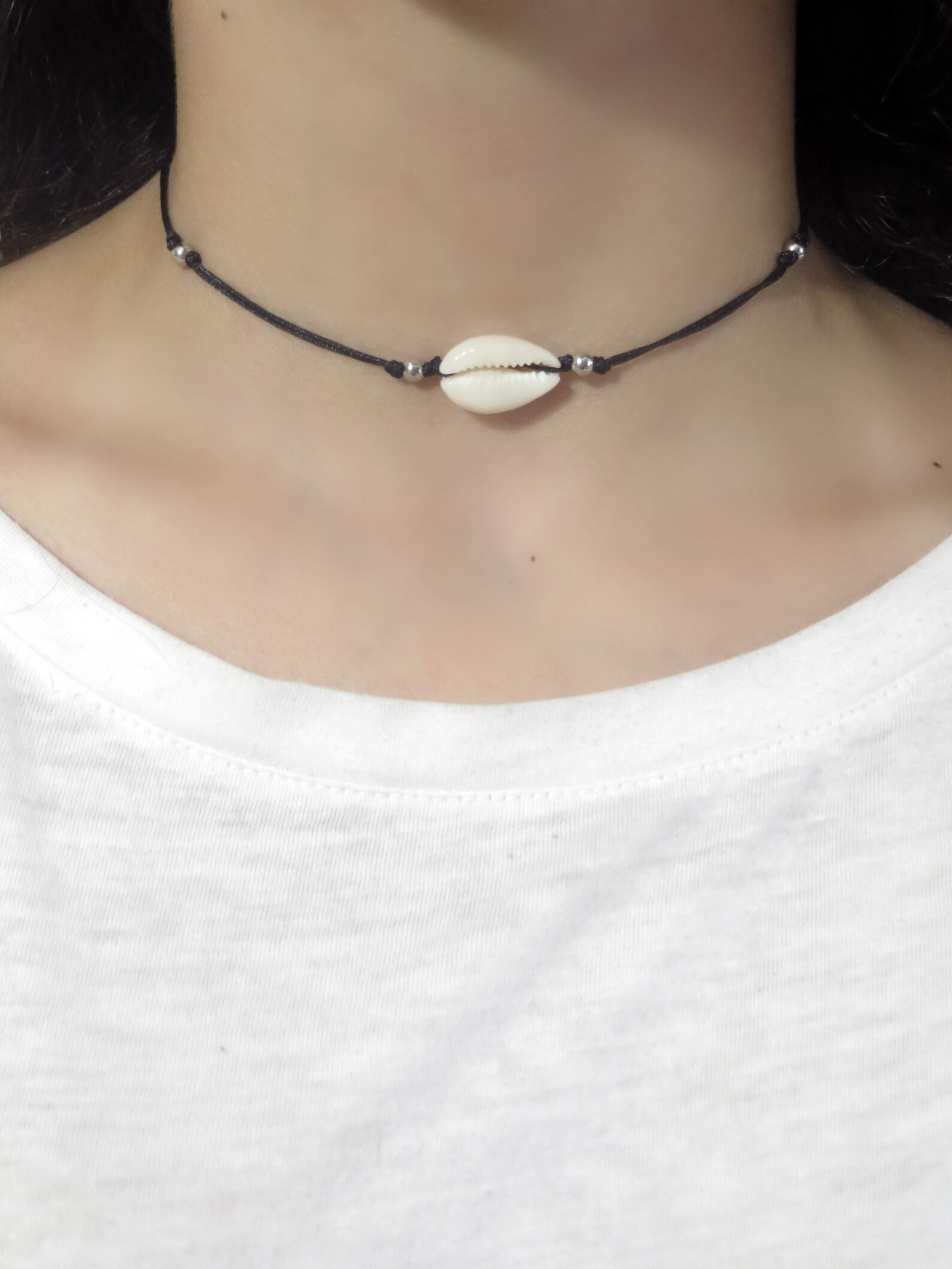 Shell Choker Choker Necklace Cowrie Shell Choker Seashell - Etsy