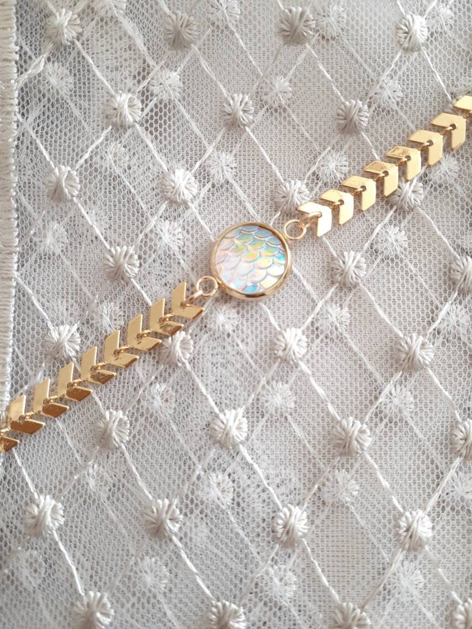 Mermaid Scale Choker, Silver Choker Necklace, Metal Choker,dragon Scale ...