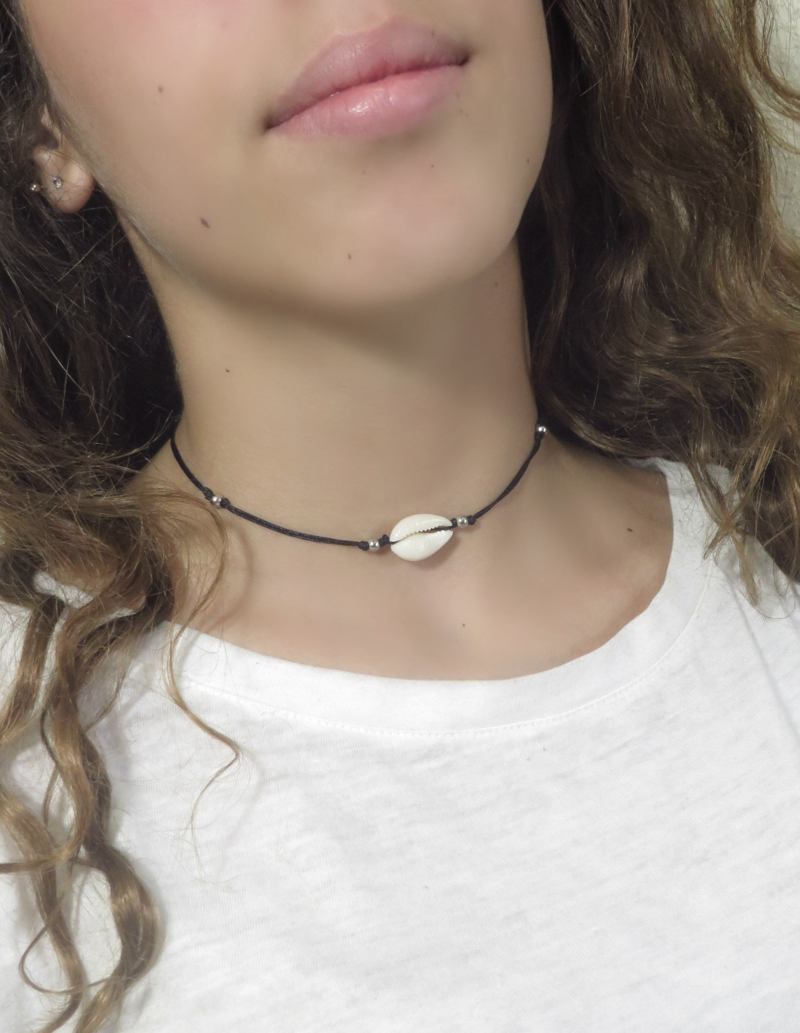Shell Choker Choker Necklace Cowrie Shell Choker Seashell - Etsy