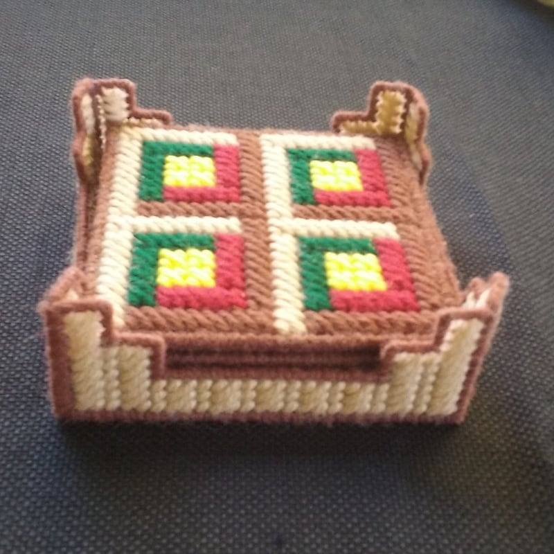 Log Cabin Coasters - Etsy