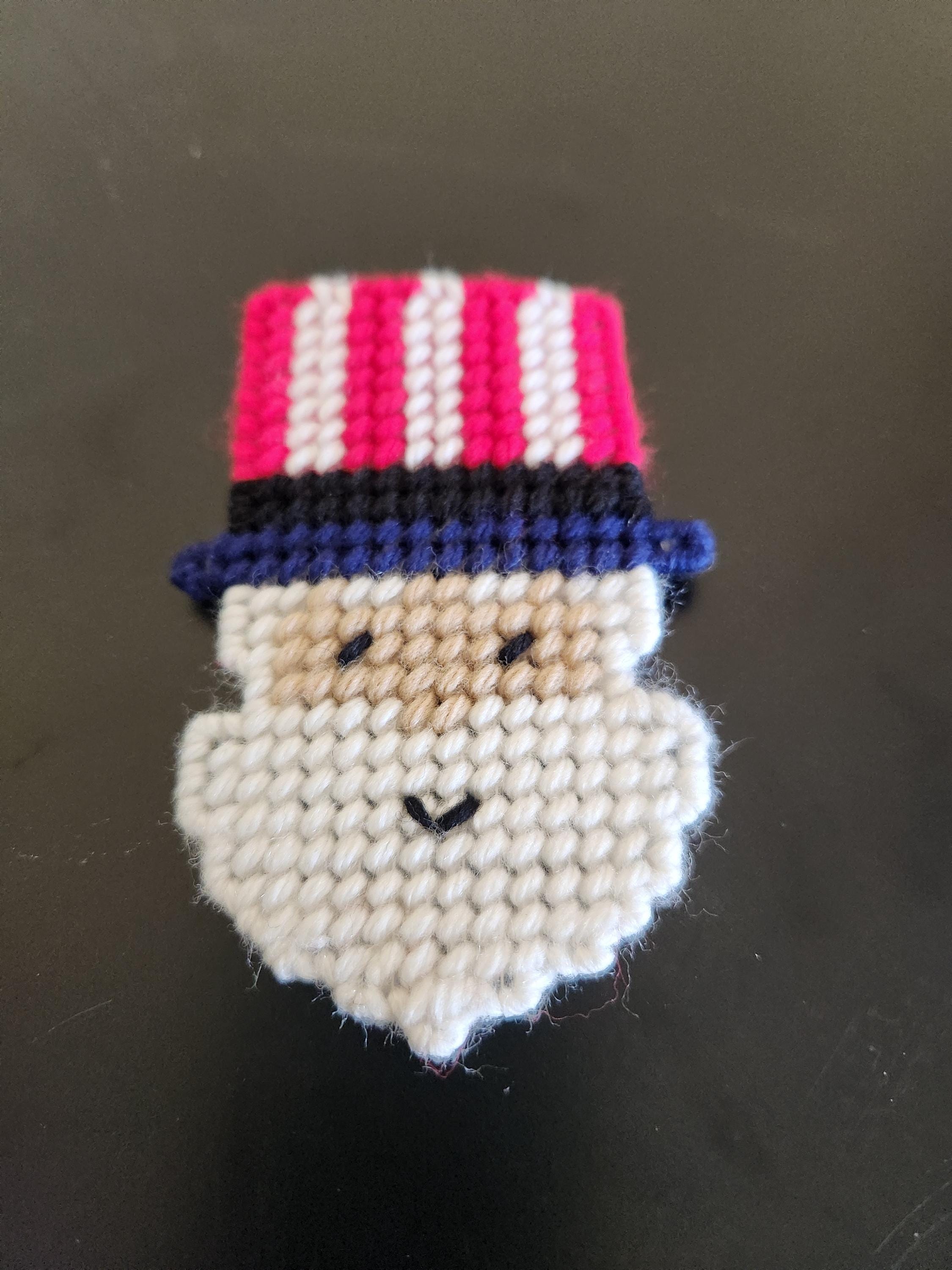 Plastic Canvas Magnet, Uncle Sam, 4th of July - Etsy