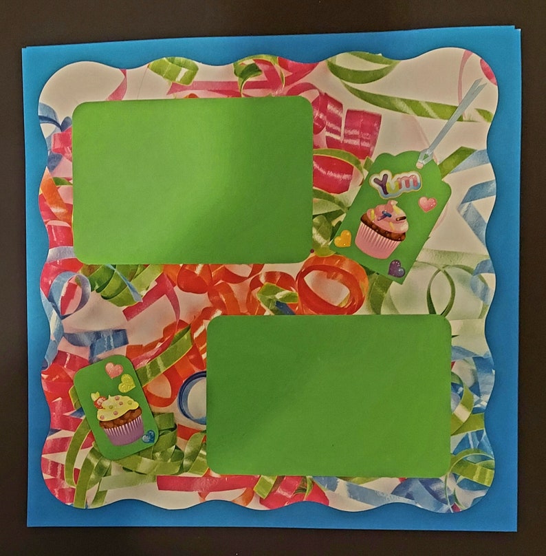 Celebrate Scrapbook Layout: Premade Birthday Scrapbook Pages - Etsy
