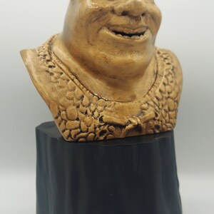 3D Printed Shrek Bust: Gold Brushed Finish, Home Decor - Etsy