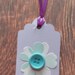 Handcrafted Gift Tags With Button Flowers Set of Three Floral Tags - Etsy