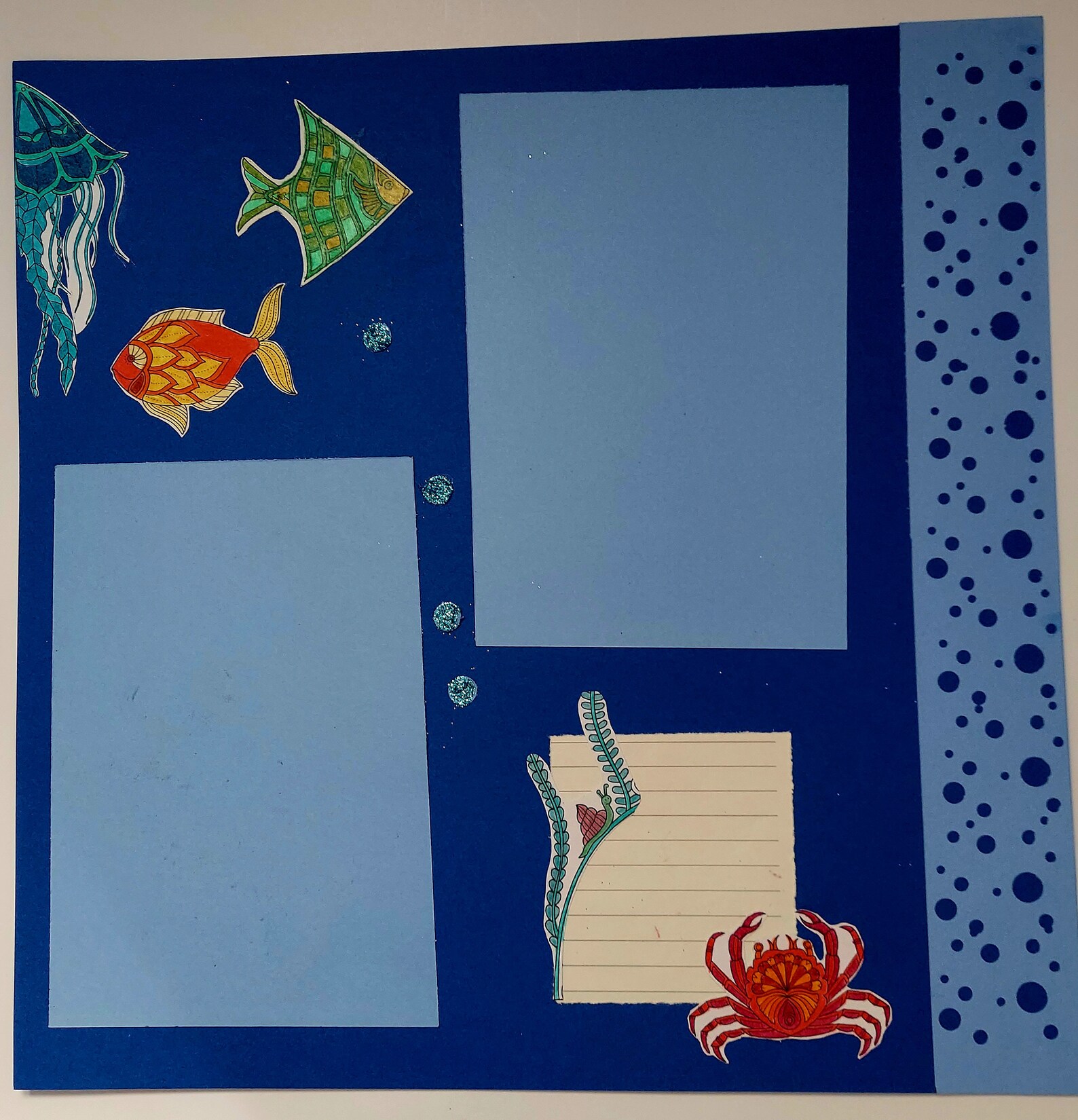 Premade Two Page Scrapbook Layout out to Sea - Etsy