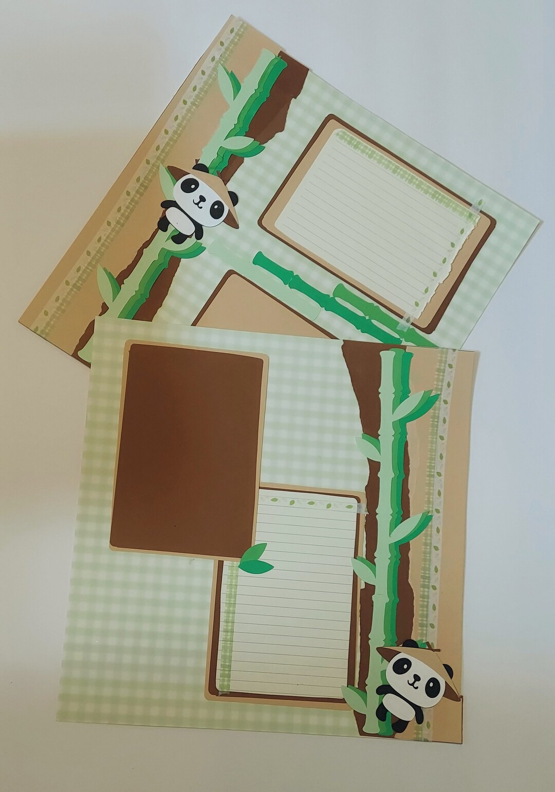 Panda in Paradise Scrapbook 12x12 Two Page Layout, A Layout for a Day ...