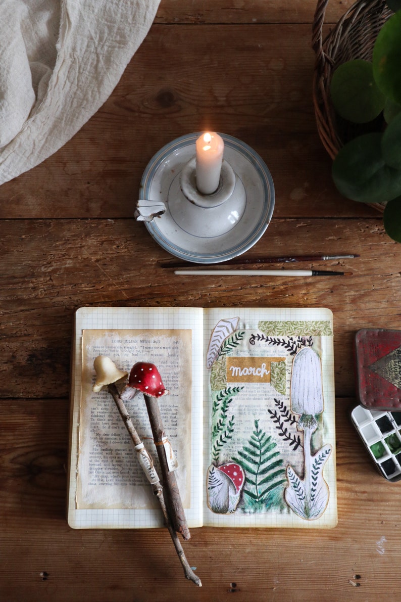 Toadstools Printable Sticker Sheet - Etsy