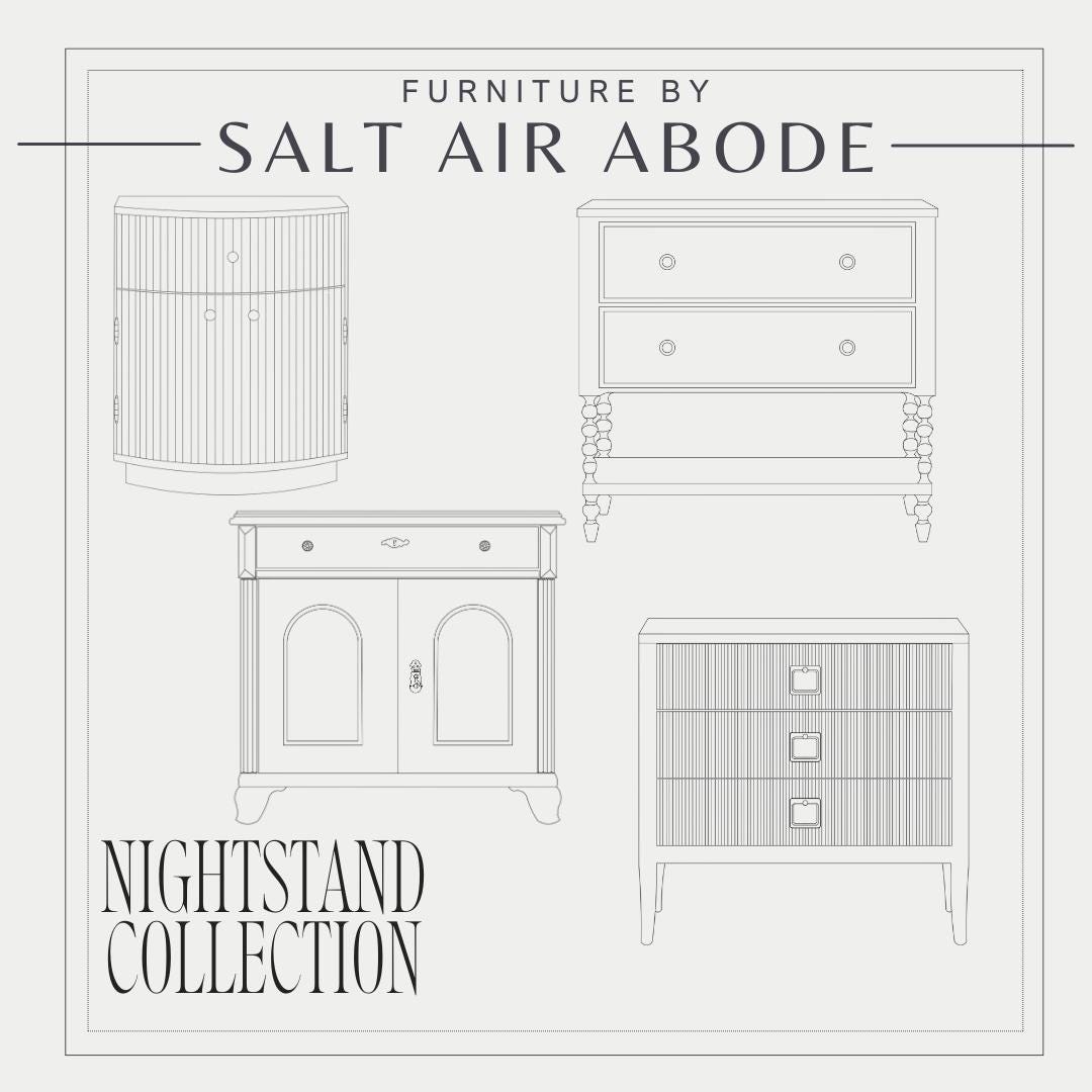 Classic Nightstand CAD Block: 2D Furniture Plans for Autocad (digital ...