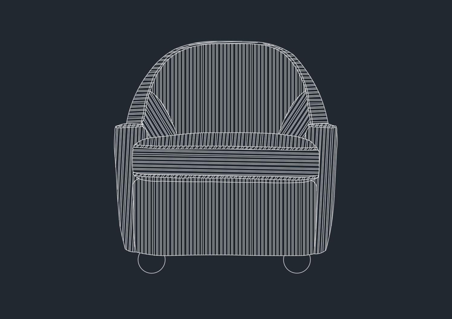 Autocad Chair Blocks: Classic Interior Design CAD Files (digital ...