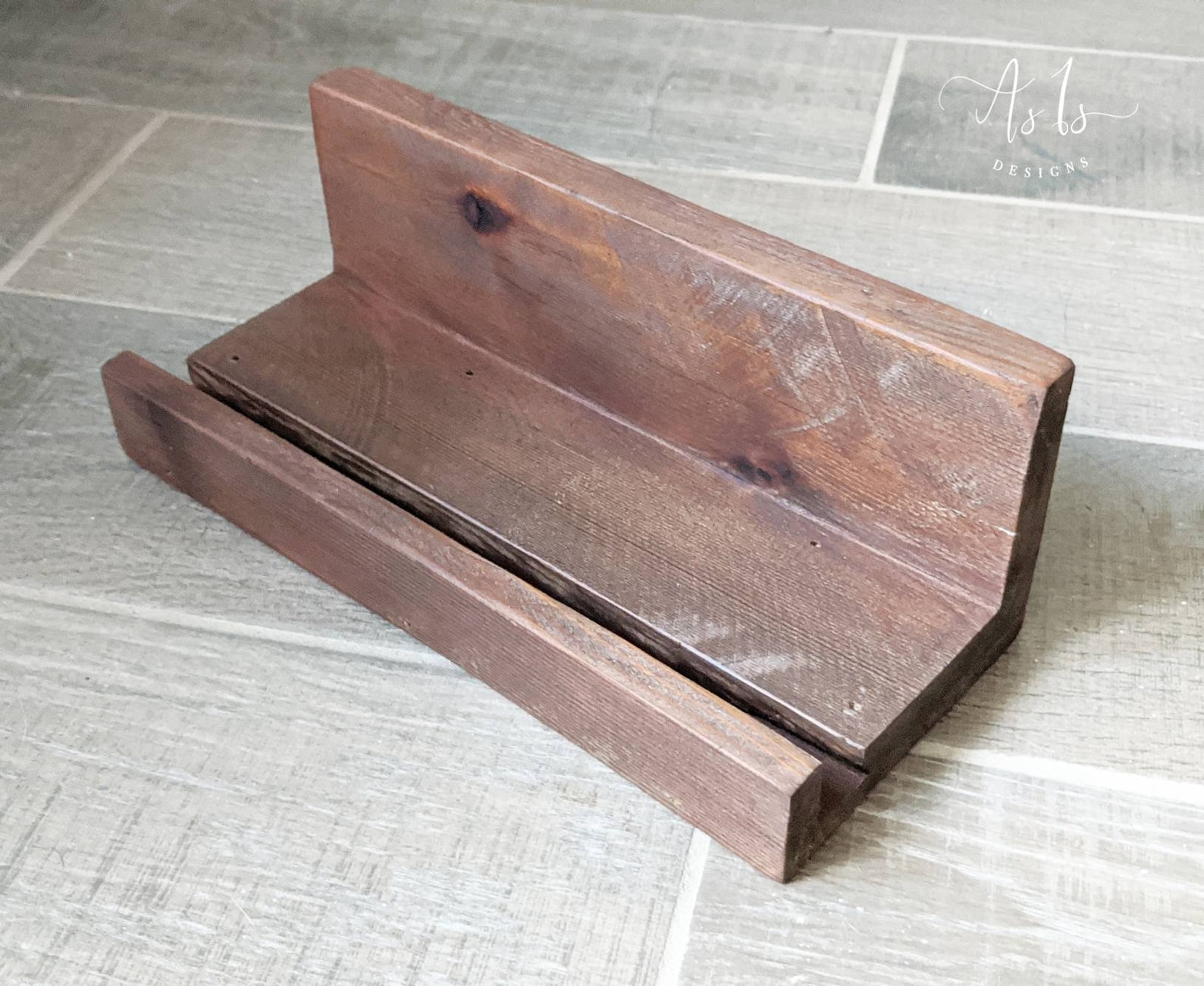Wood Tablet Book Phone Stand Rustic Recipe Display Holder - Etsy