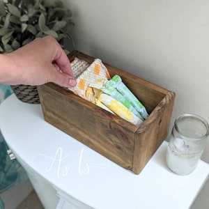 Tampon Pads Discrete Bathroom Box Storage, Feminine Care Products ...