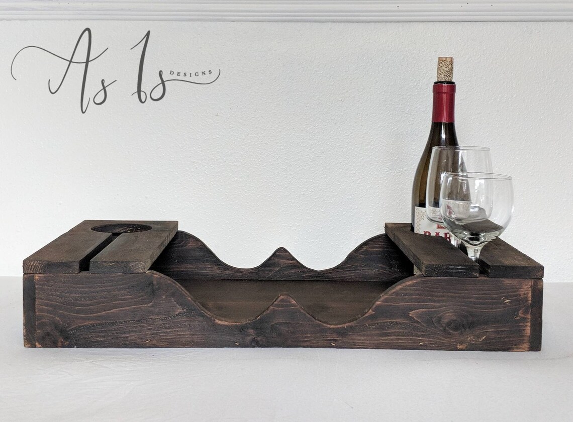 Wood Food and Wine Tray Rustic Charcuterie Tasting Serving | Etsy