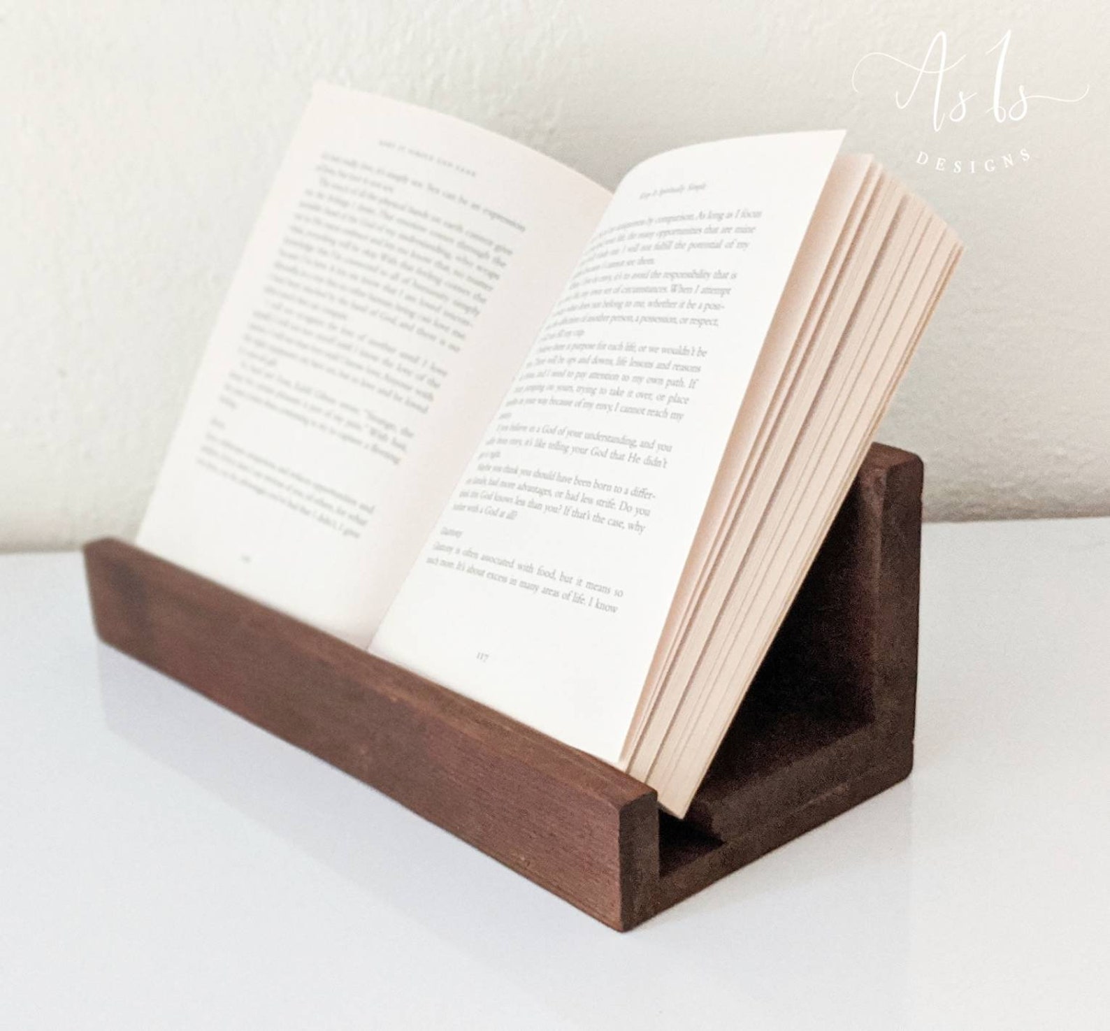 Wood Tablet Book Phone Stand Rustic Recipe Display Picture | Etsy