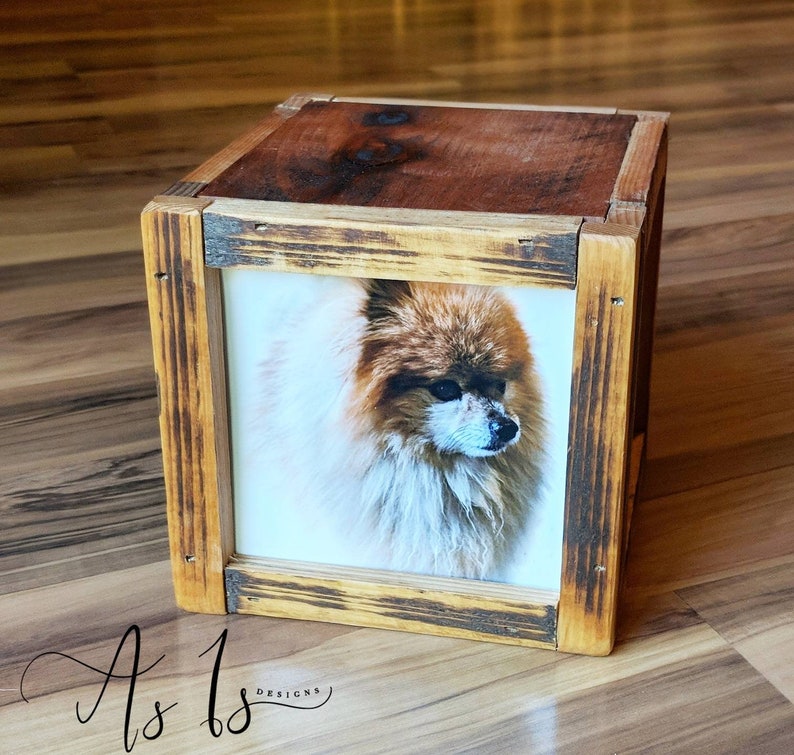 Wood Memory Box Wood Shadow Box Memorial Ashes Urn Keepsake | Etsy