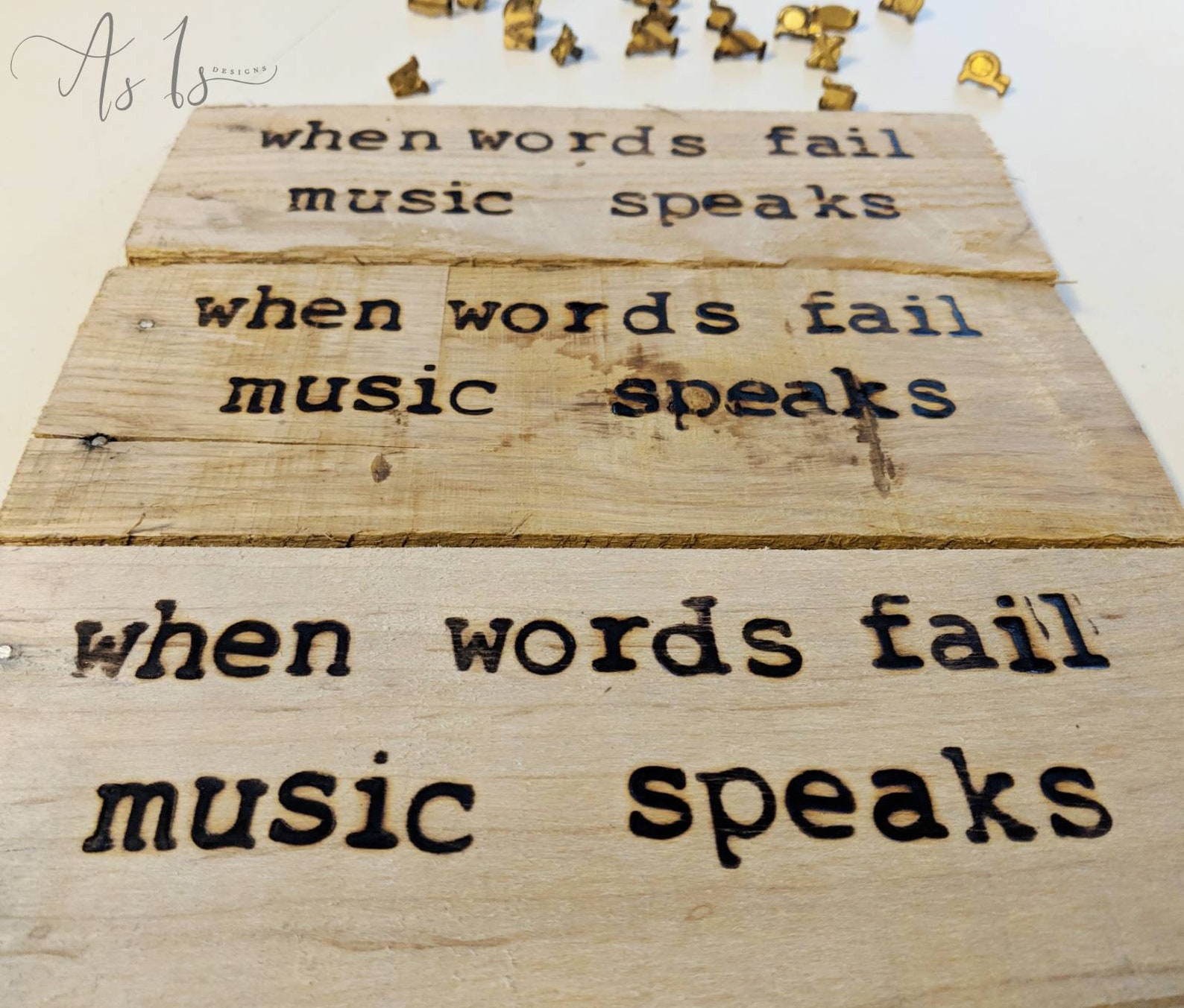 When Words Fail Music Speaks Wood Quote Sign Music Lovers - Etsy