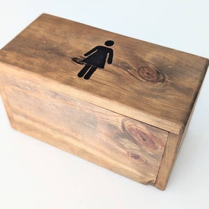 Tampon Pads Discrete Bathroom Box Storage, Feminine Care Products ...