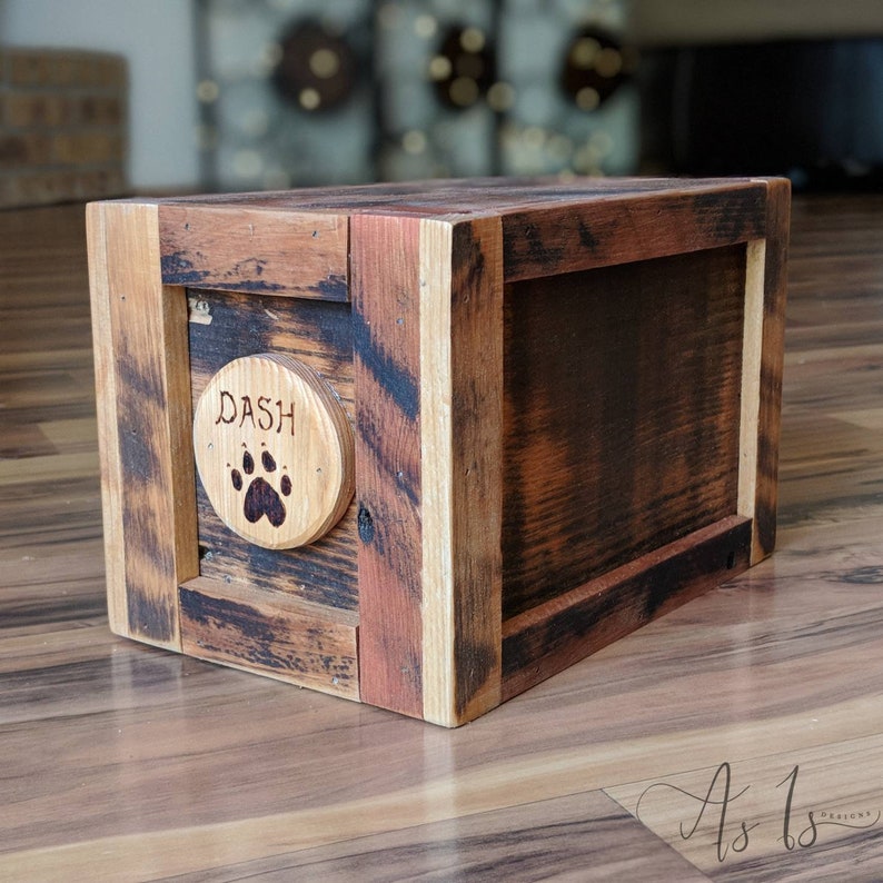 Wood Memory Box Wood Shadow Box Memorial Ashes Urn Keepsake | Etsy