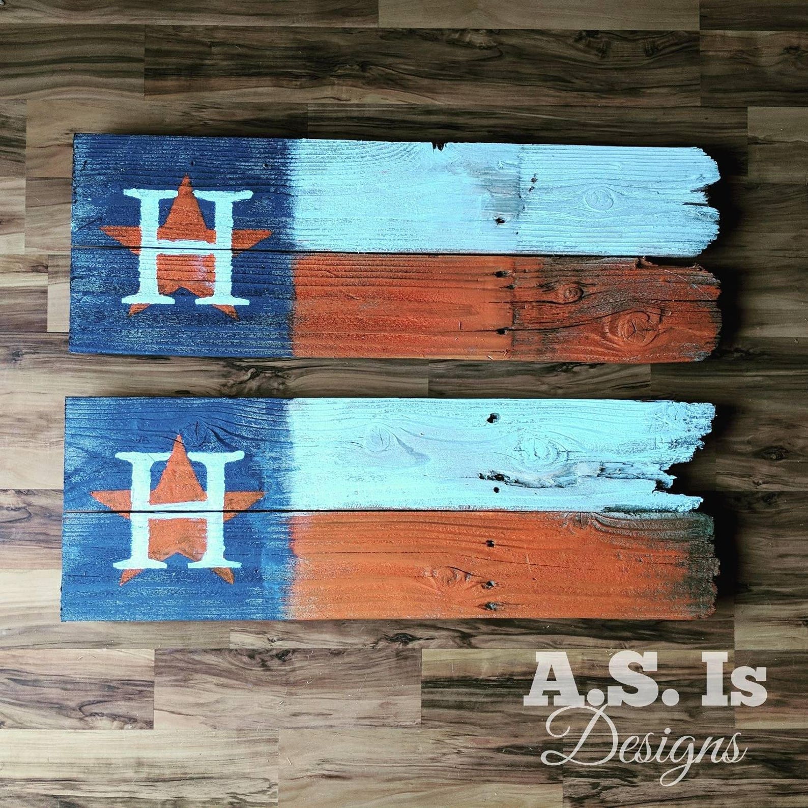 Wood Houston Astros Sign Houston Strong Baseball Fan Sports | Etsy