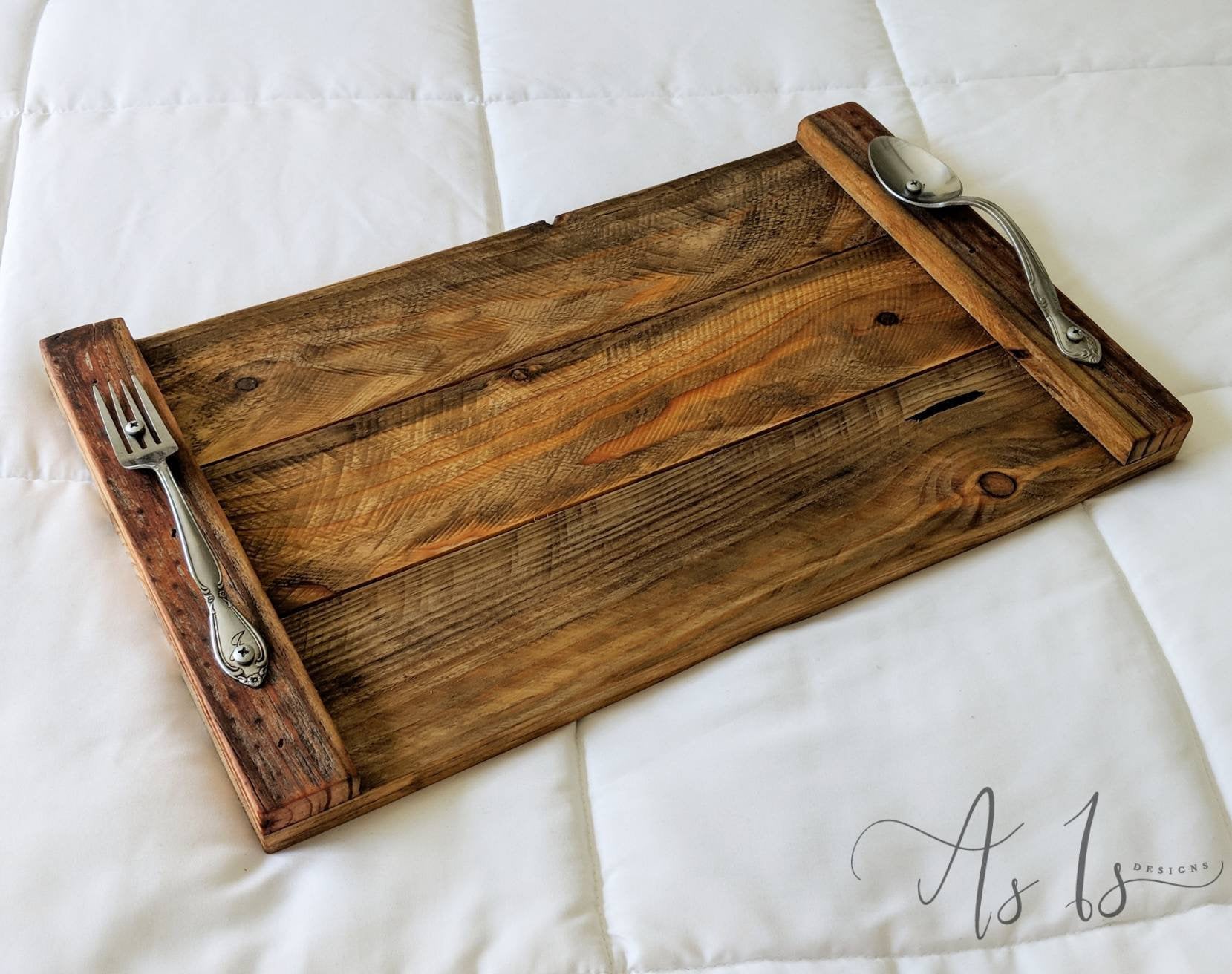 Reclaimed Wood Serving Tray: Rustic Charcuterie Board, Wine and Cheese ...