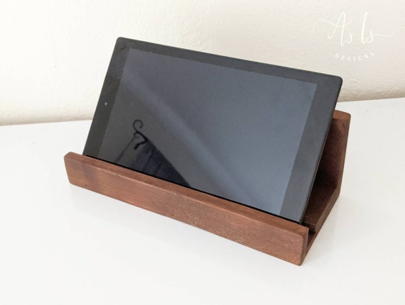 Wood Tablet Book Phone Stand Rustic Recipe Display Picture | Etsy