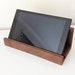 Wood Tablet Book Phone Stand, Rustic Recipe Display Holder, Electronics ...