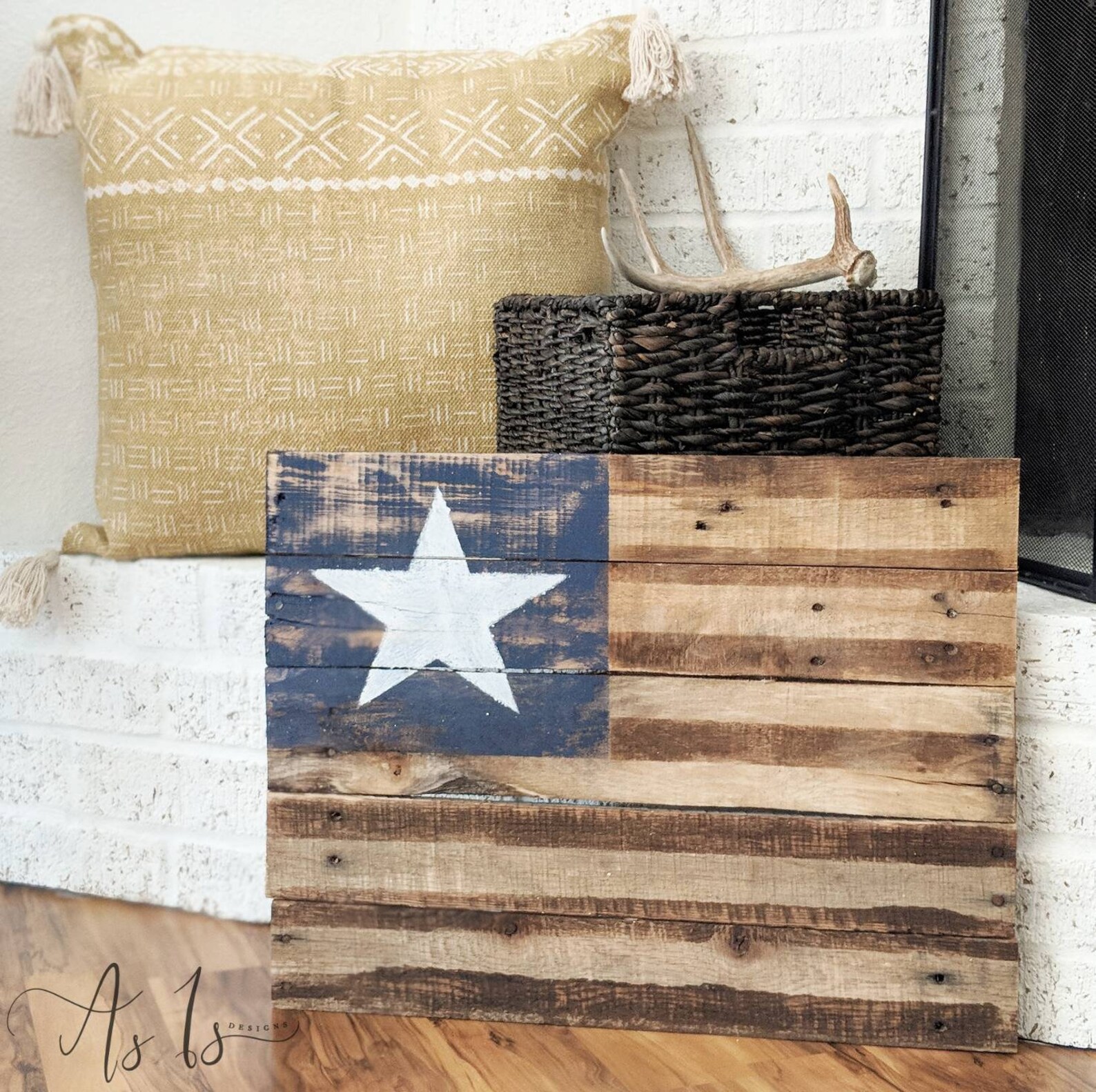Rustic Wood American Flag Americana Flag Decor Back the - Etsy