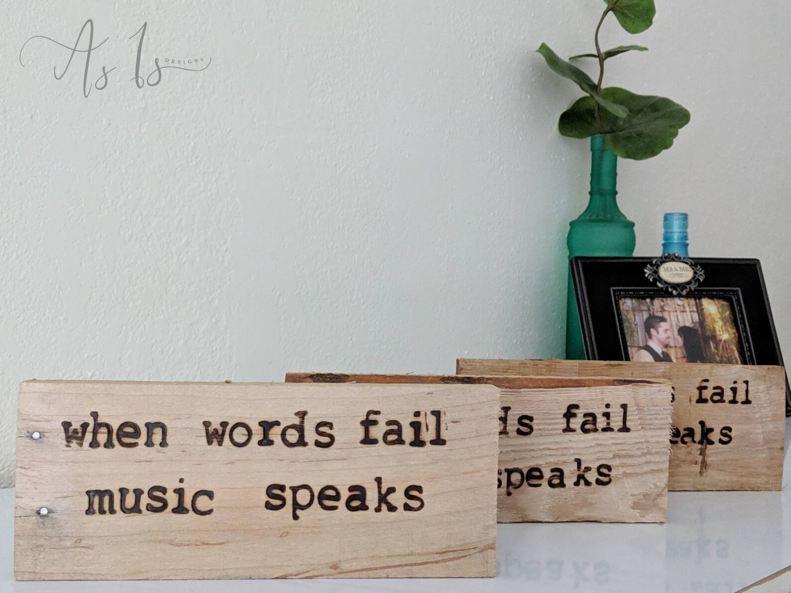 When Words Fail Music Speaks Wood Quote Sign Music Lovers - Etsy