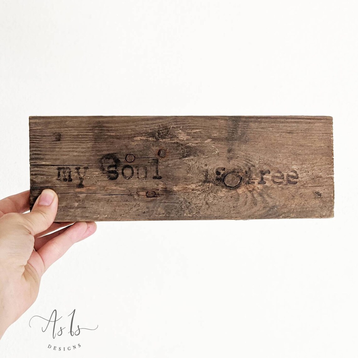 My Soul is Free Wood Quote Sign Inspirational Saying | Etsy