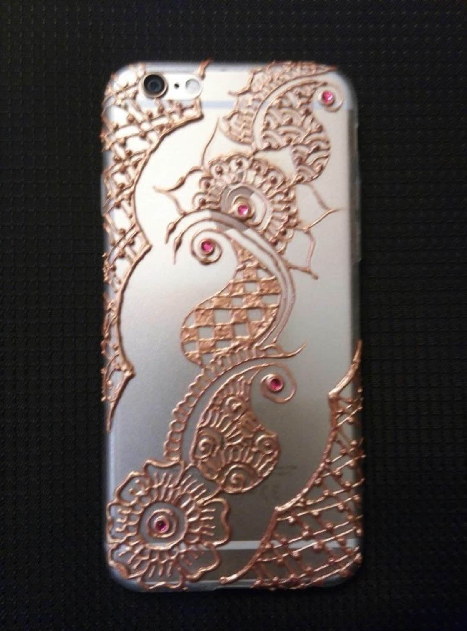 Henna Inspired Phone Case, iPhone Case, Henna Phone Case, Paisley ...