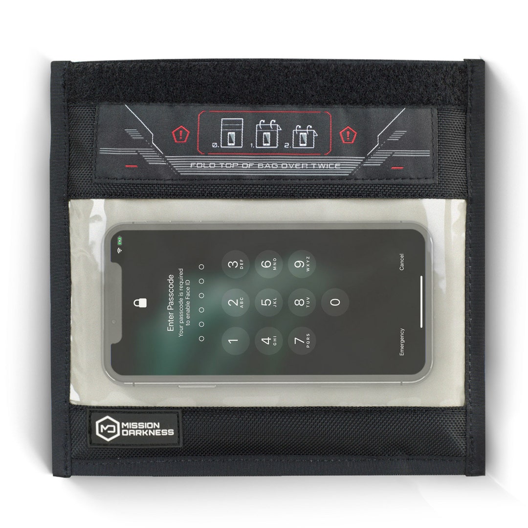 Mission Darkness Window Faraday Bag for Phones // Signal-blocking ...
