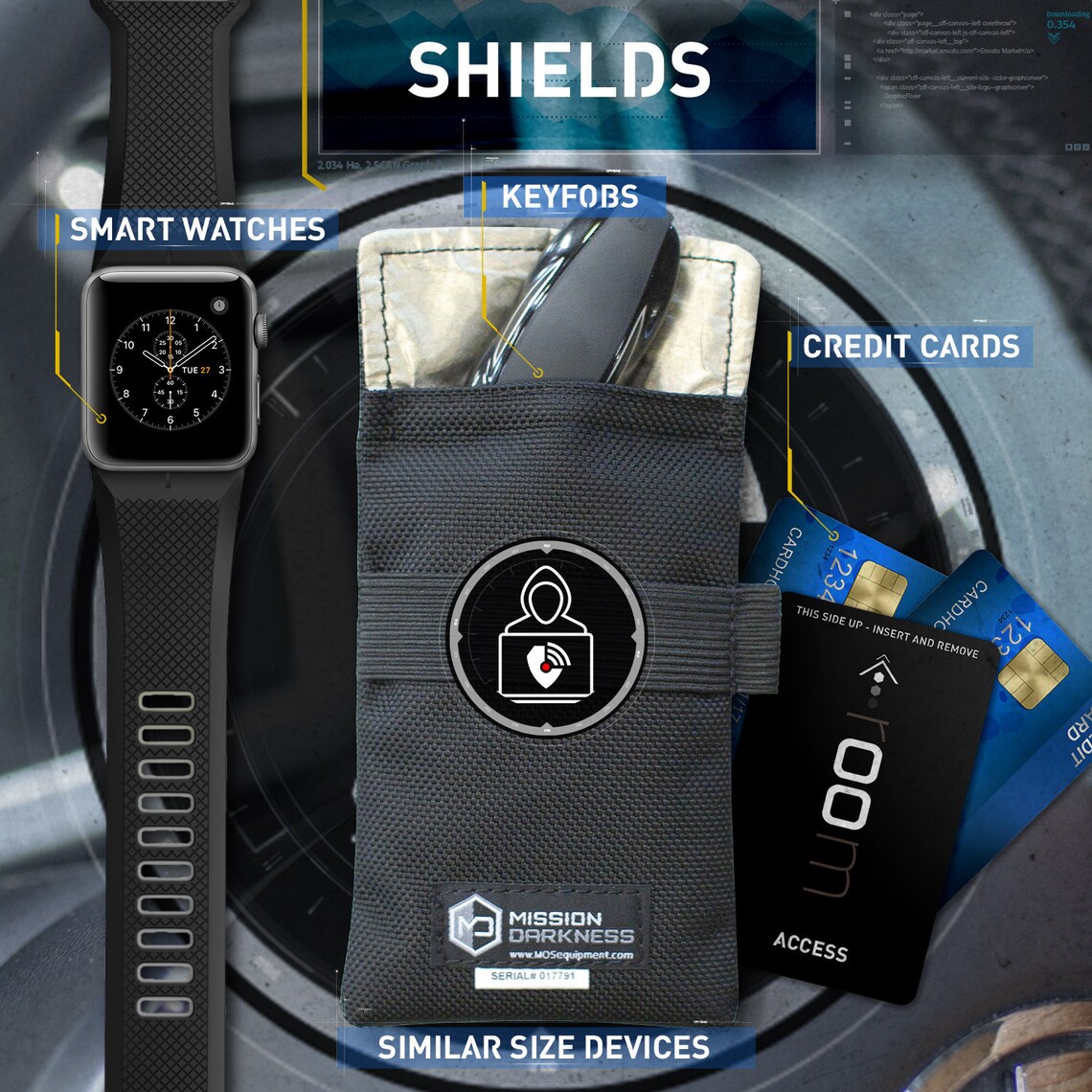 Mission Darkness Faraday Bag for Keyfobs // Anti-hacking Bag - Etsy