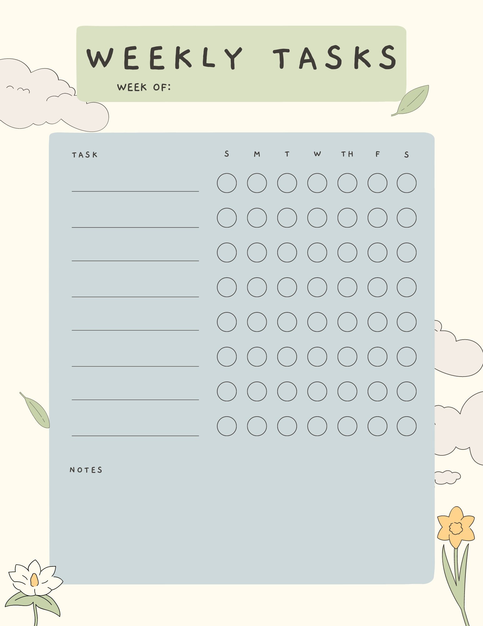 Cutesy Flower Planner Pages - Etsy